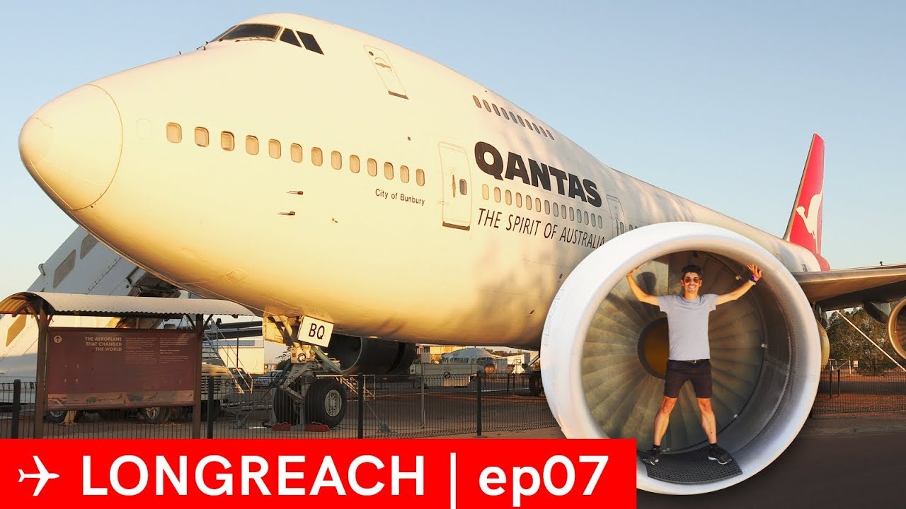 Qantas Founders Museum 747 707 tour - Longreach EP07 - YouTube
