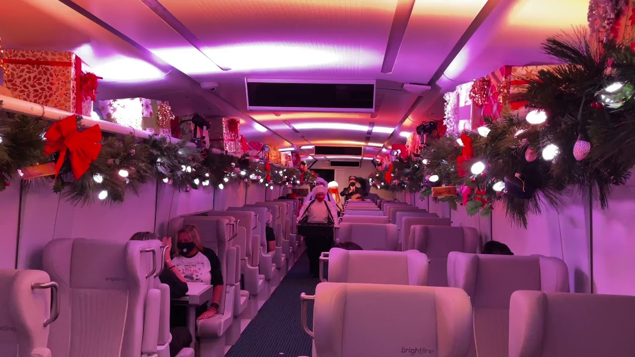 2021 Polar Express Train Ride on Brightline - YouTube