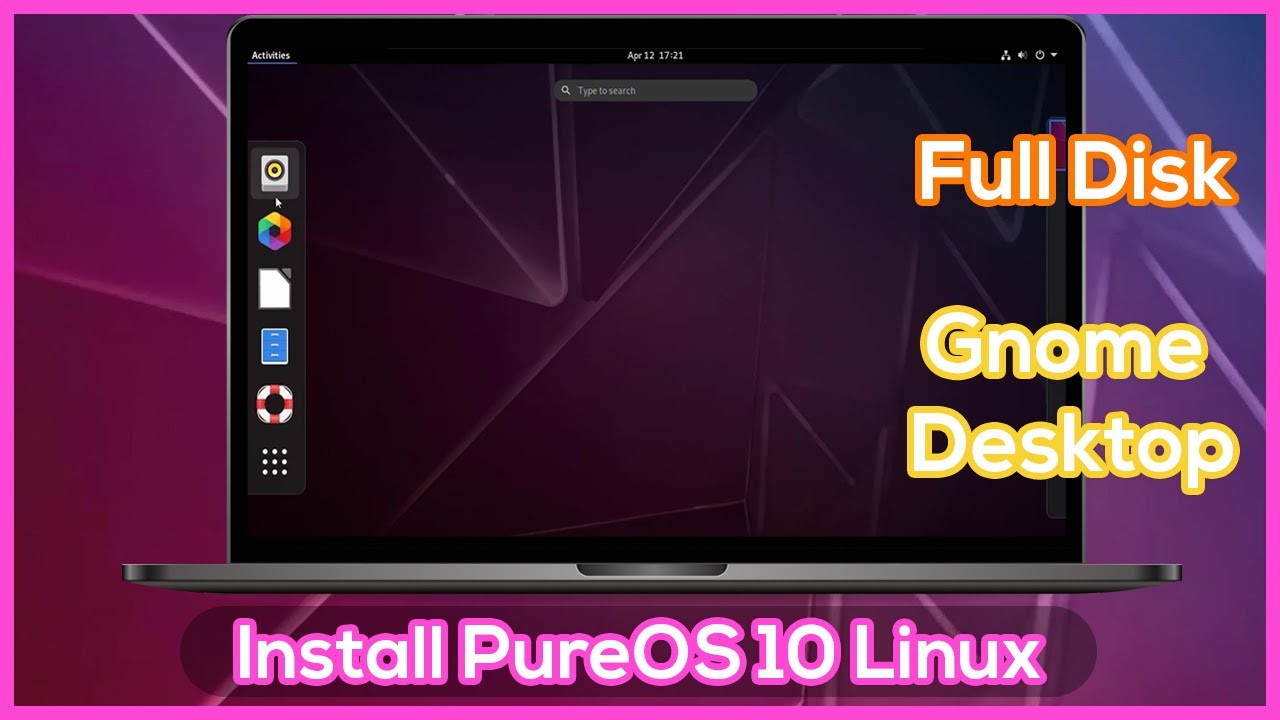 Install PureOS 10 Gnome Linux on PC - Use Entire Disk Step by Step ...
