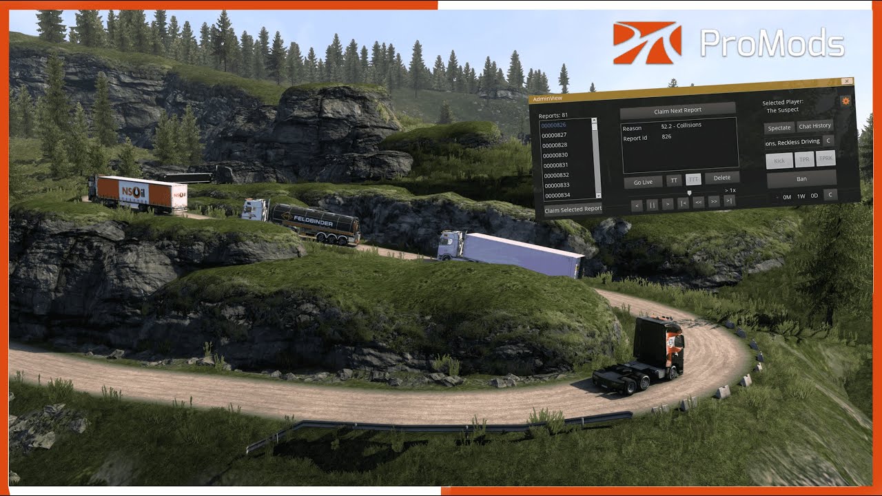 TruckersMP Game Moderator on ProMods | Kirkenes Road | Game Reports ...