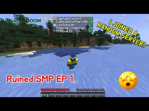 I Joined A Random Minecraft Server?!! (Ruined SMP Ep 1) - YouTube