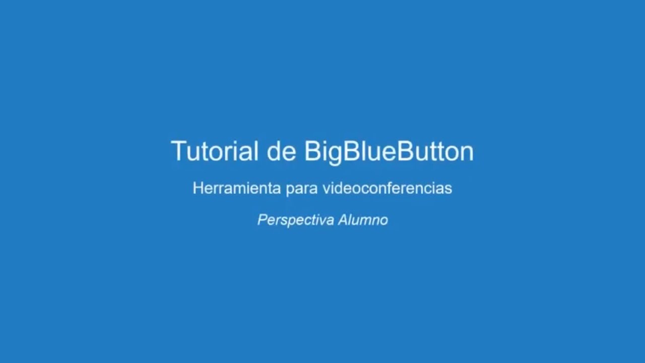 Tutorial BigBlueButton BBB - YouTube