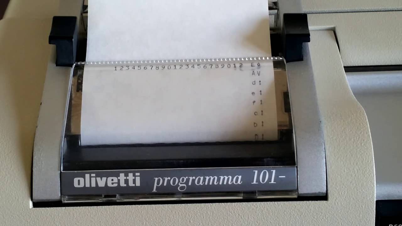 Olivetti Programma 101 - Utilizzo dei registri - YouTube
