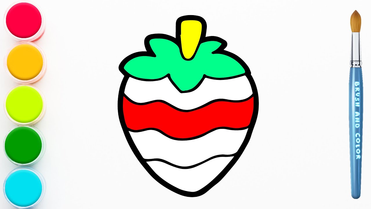 How to Draw a Strawberry | Step by Step - YouTube