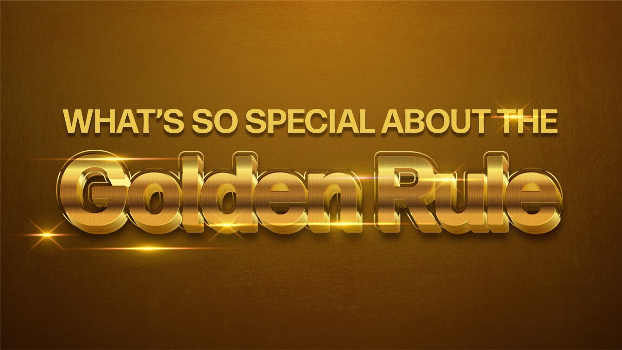 What's So Golden About The Golden Rule - YouTube