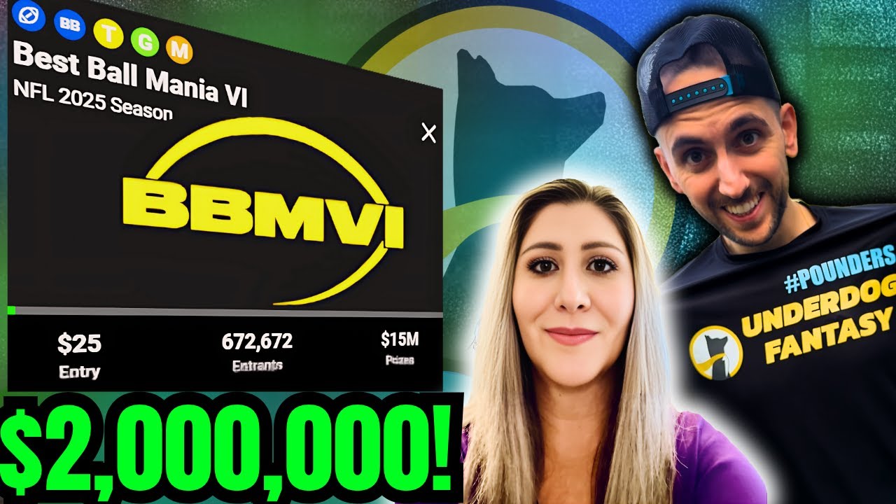 Winning $2,000,000 w. Steph Miller on Underdog Fantasy | BBM6 Live ...