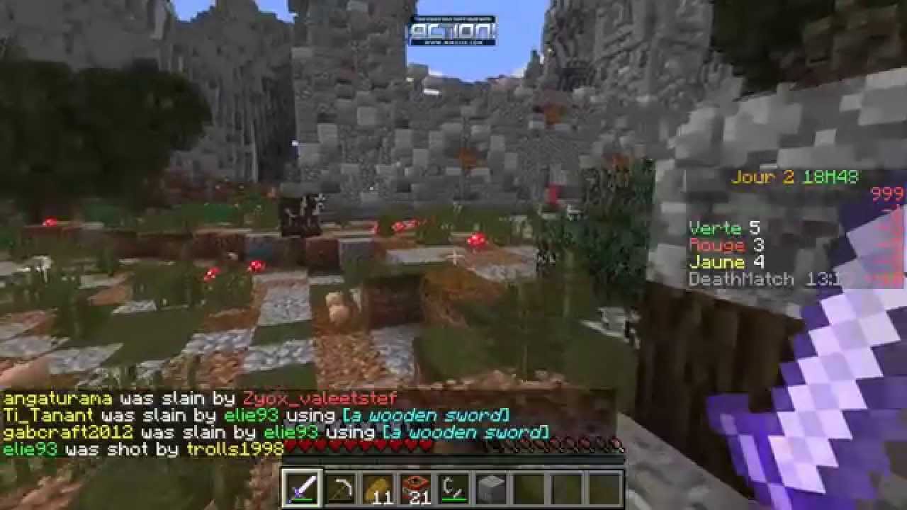 Minecraft epic battle part 2 - YouTube