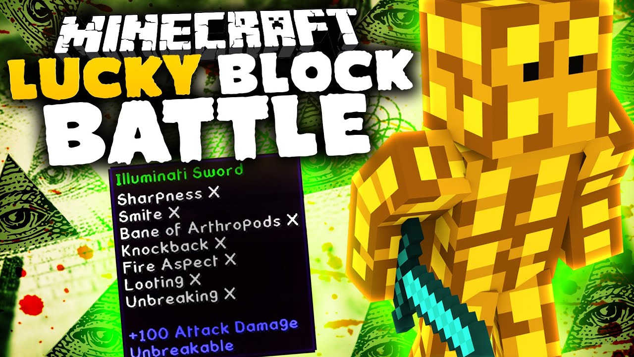 OP ILLUMINATI SWORD! | Lucky Block Battle - YouTube