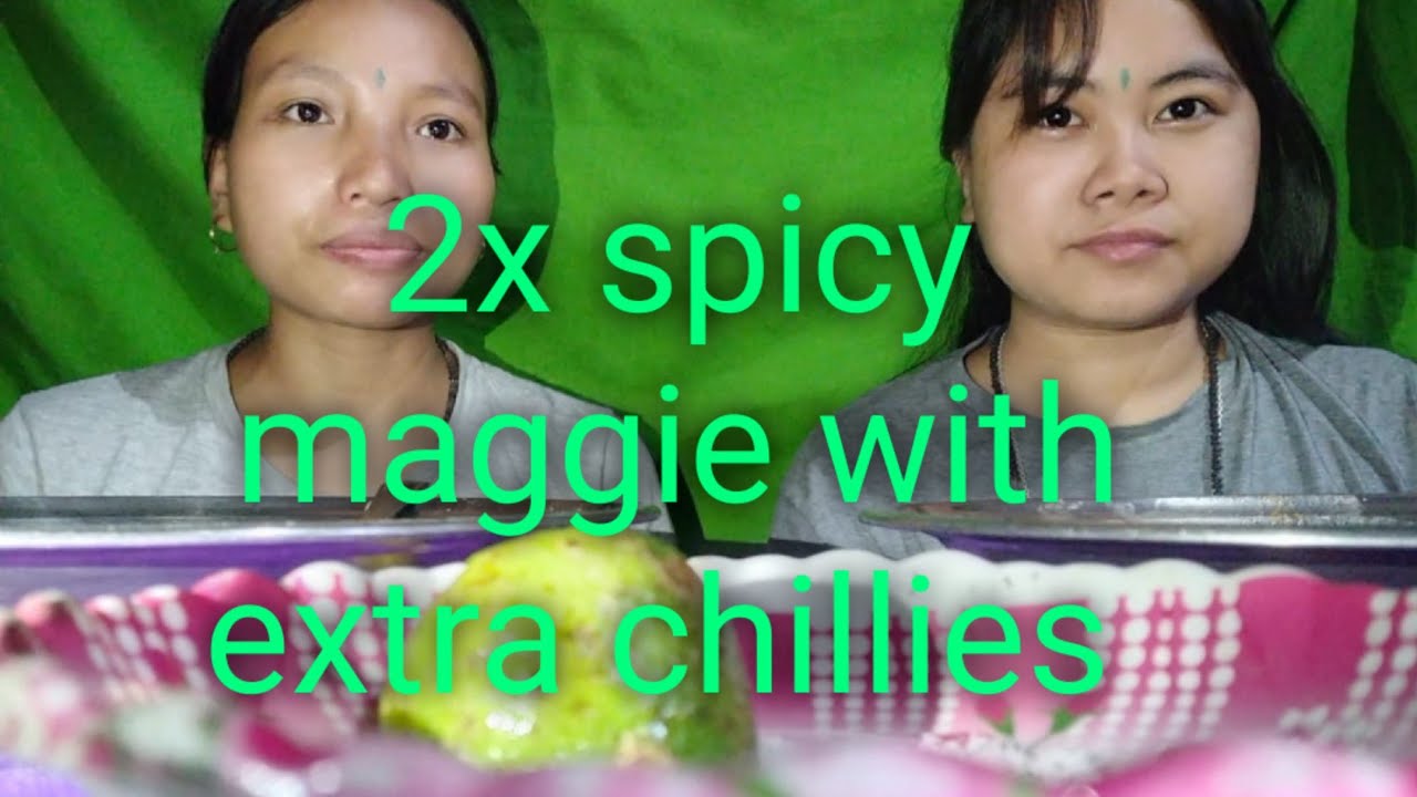 2x spicy maggie challenge with bhabi/extra chillies - YouTube