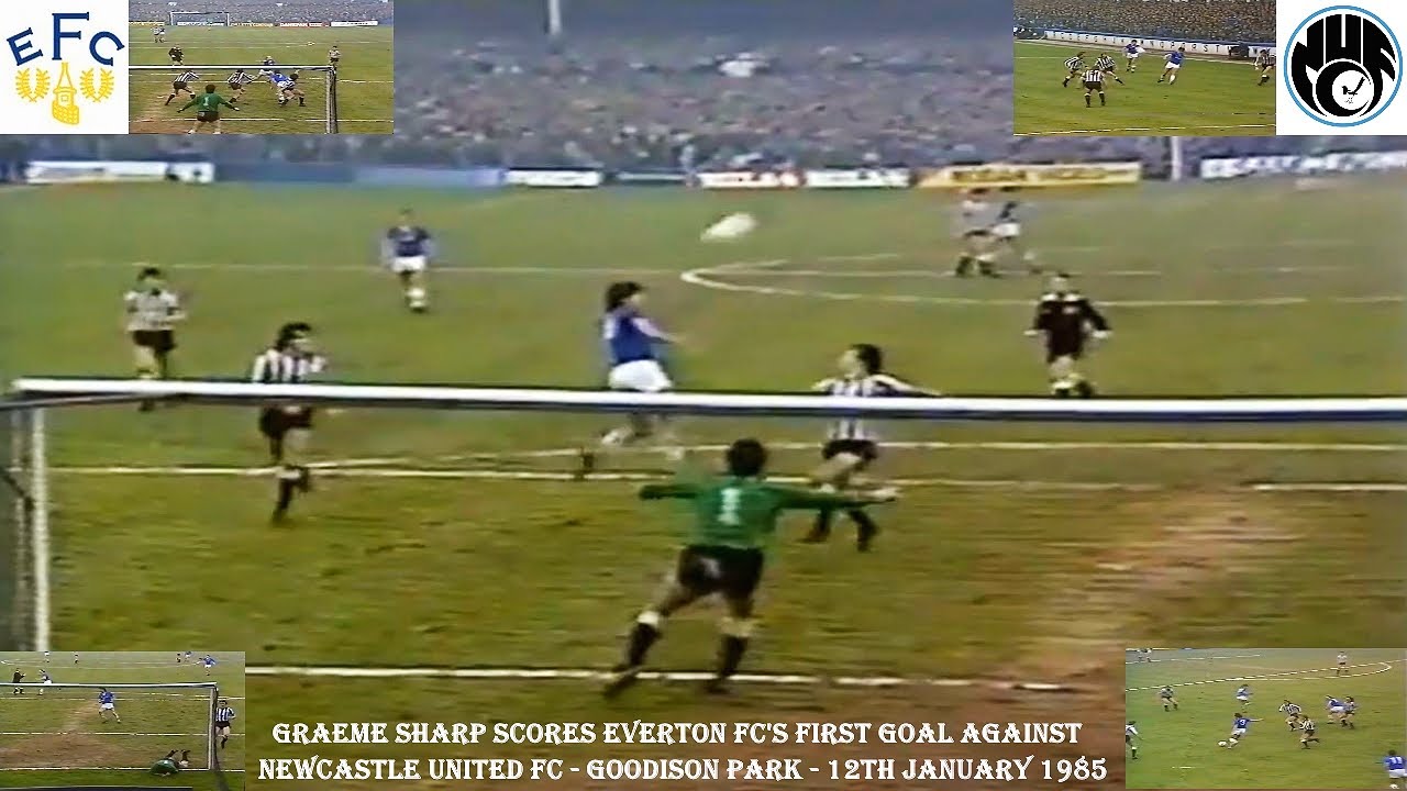 GRAEME SHARP SCORES EVERTON FC’S FIRST GOAL V NEWCASTLE UNITED FC ...