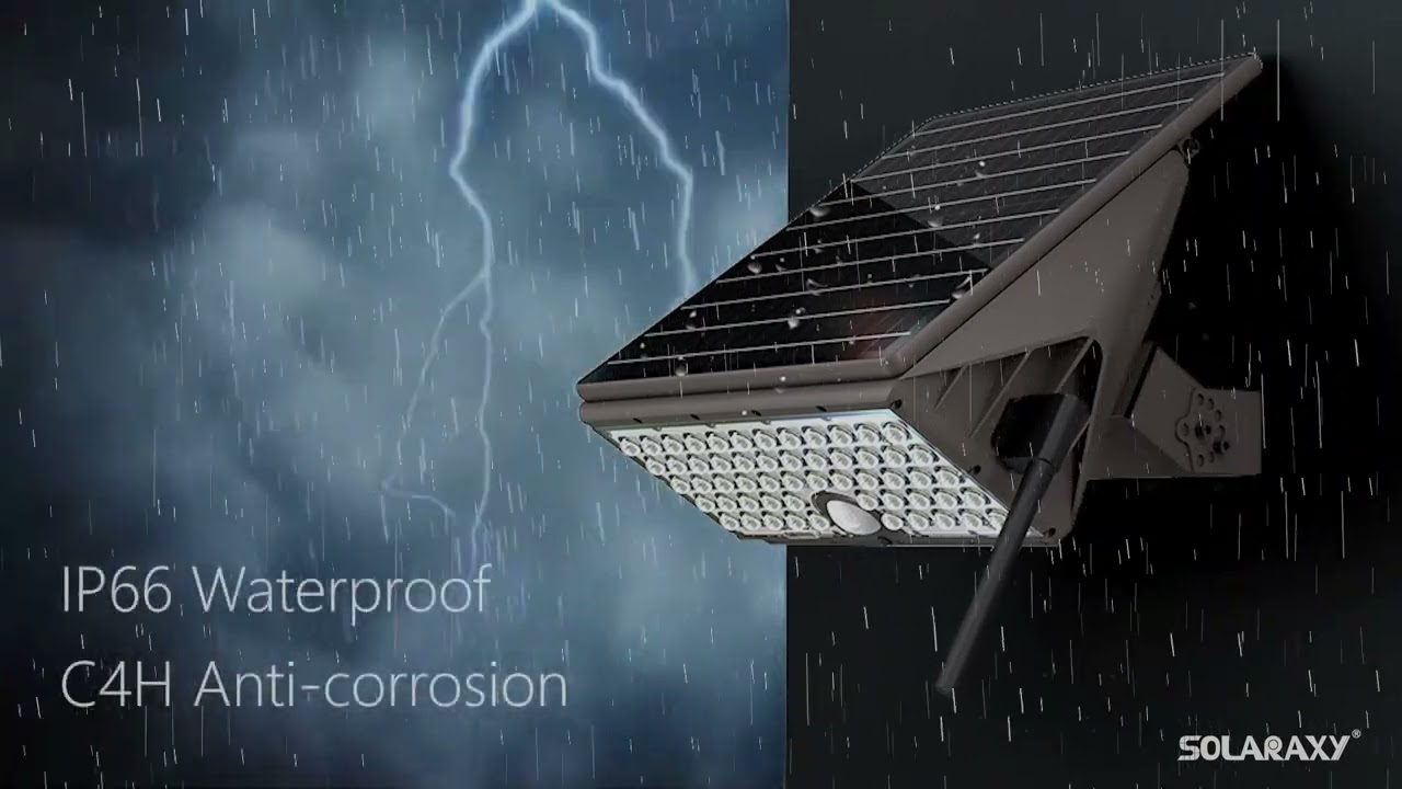 AWM 02 Wall pack solar light product presentation - YouTube