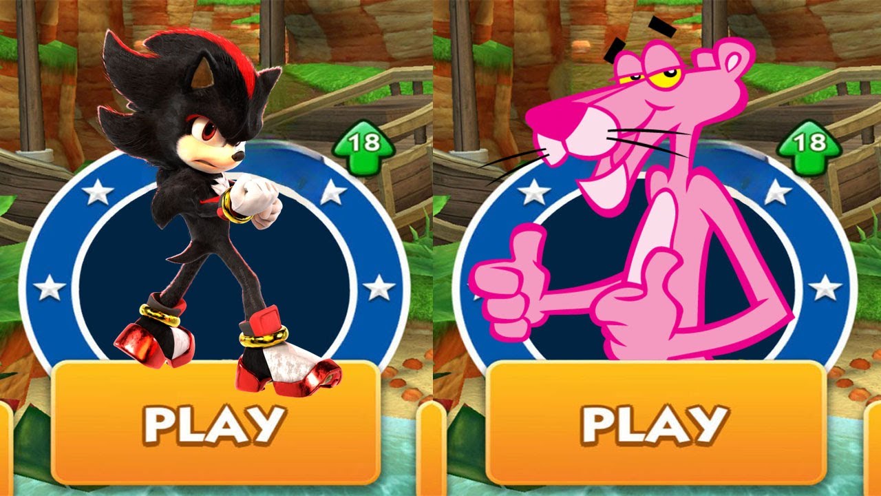 Sonic Dash vs Pink Panther Subway - Shadow The Hedgehog vs All Bosses Zazz Eggman Gameplay - YouTube