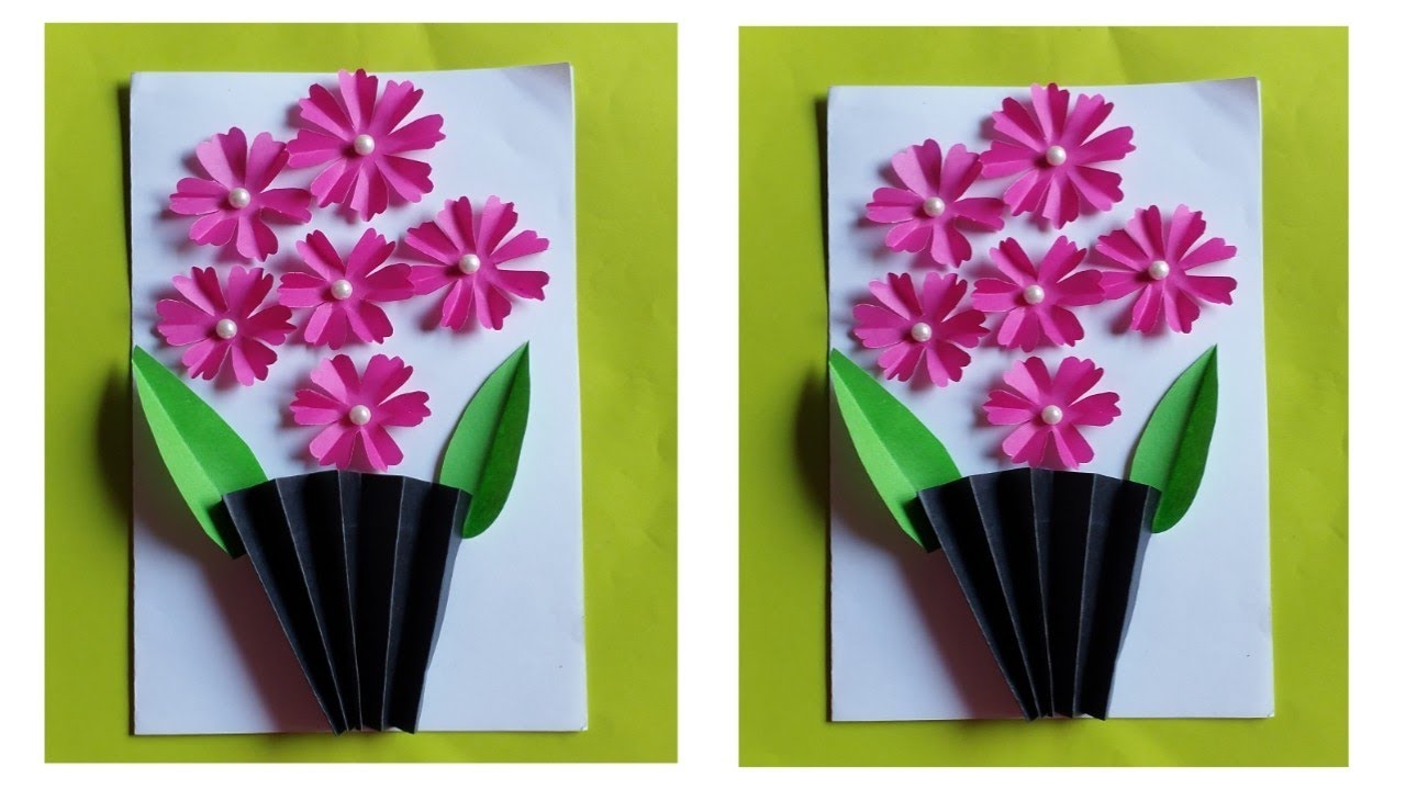 paper card making // paper craft // card making // how to make - YouTube