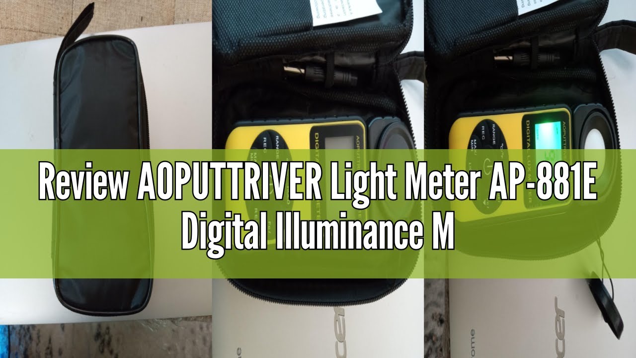 Review AOPUTTRIVER Light Meter AP-881E Digital Illuminance Meter with ...