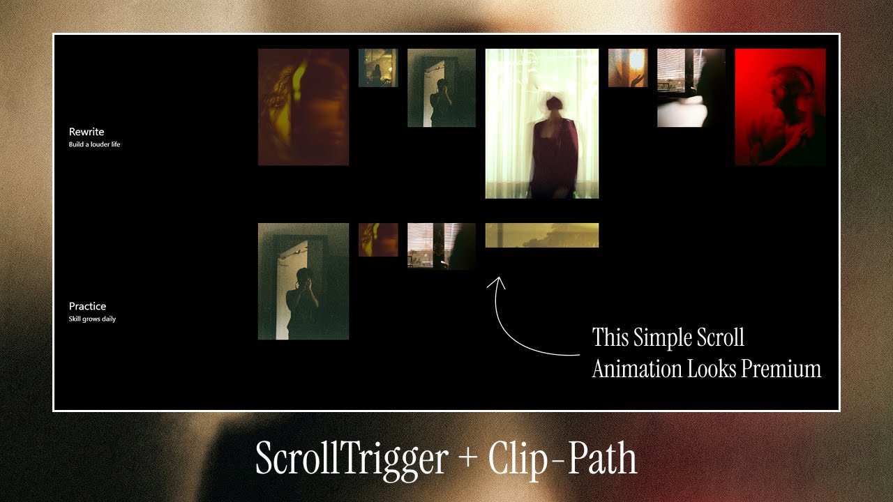 This Simple Animation Makes Any Site Look Better | Awwwards Animation | ScrollTrigger + Clip ...