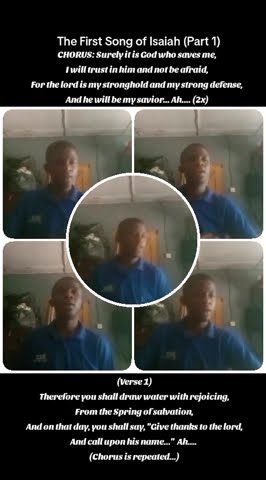 The First song of Isaiah Part 1|By Steven Azoro #choir #christian # ...