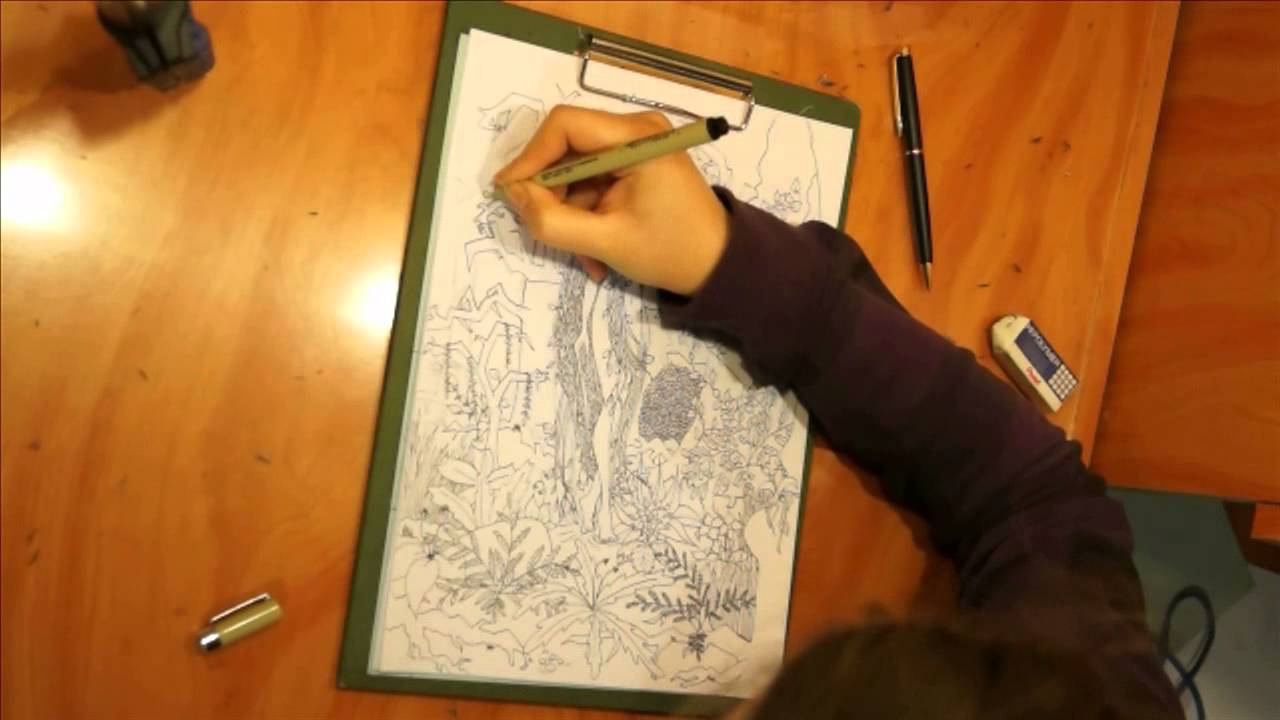 Speed drawing - Nimfa Kal' niks - YouTube