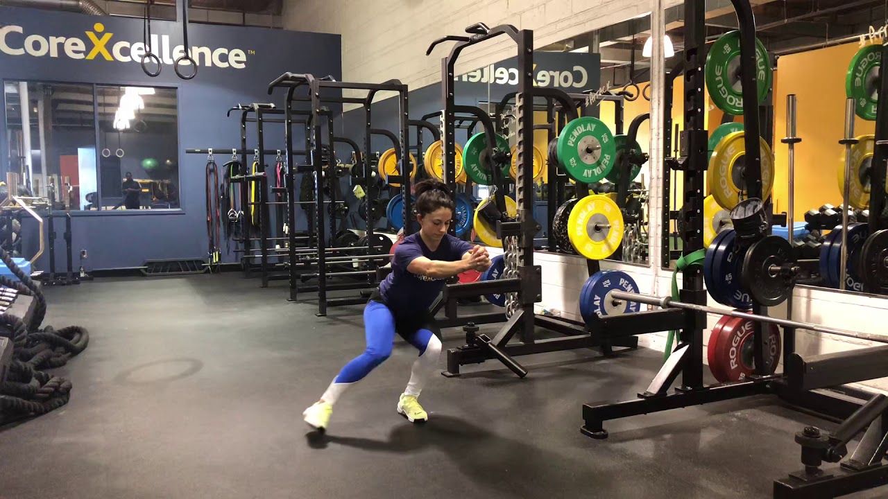 Narrow Stance Squat to Lateral Toe Tap - YouTube