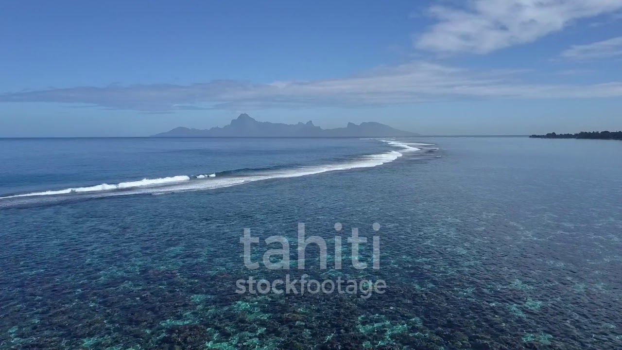 Tahiti Stock Footage, aerial view of Moorea island - YouTube