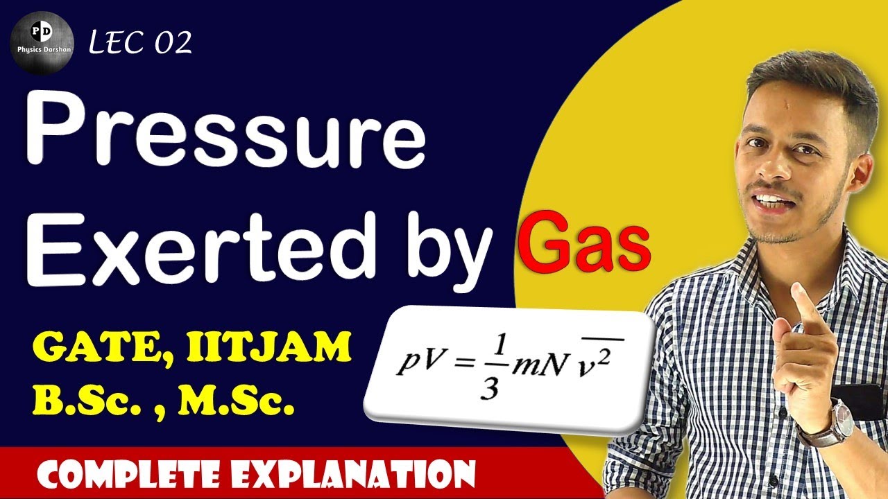 (LEC-02)Pressure Exerted by an Ideal Gas| IITJAM || B.Sc. | M.Sc. | - YouTube