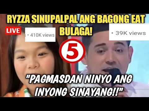 Eat Bulaga GMA Ryzza Mae Dizon SINUPALPAL ang BAGONG EAT BULAGA sa kanyang LIVE! - YouTube