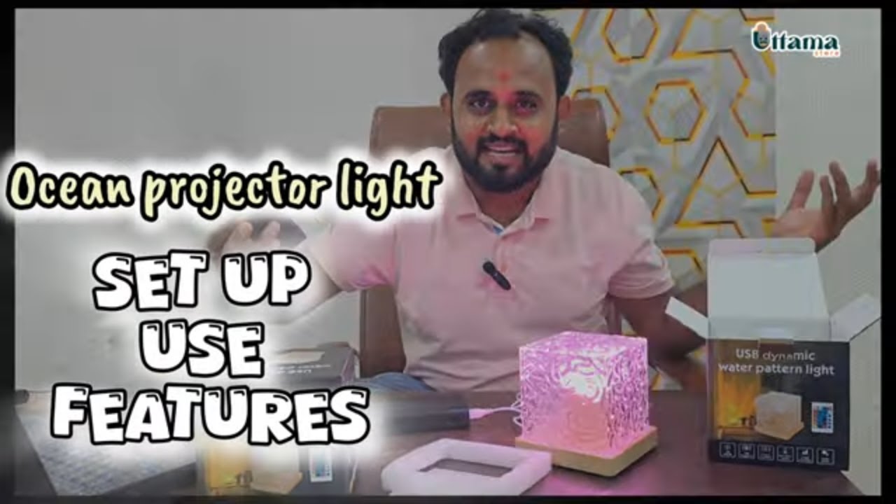 How To Setup Use Ocean Wave Projector Night Light | Northern Lights ...