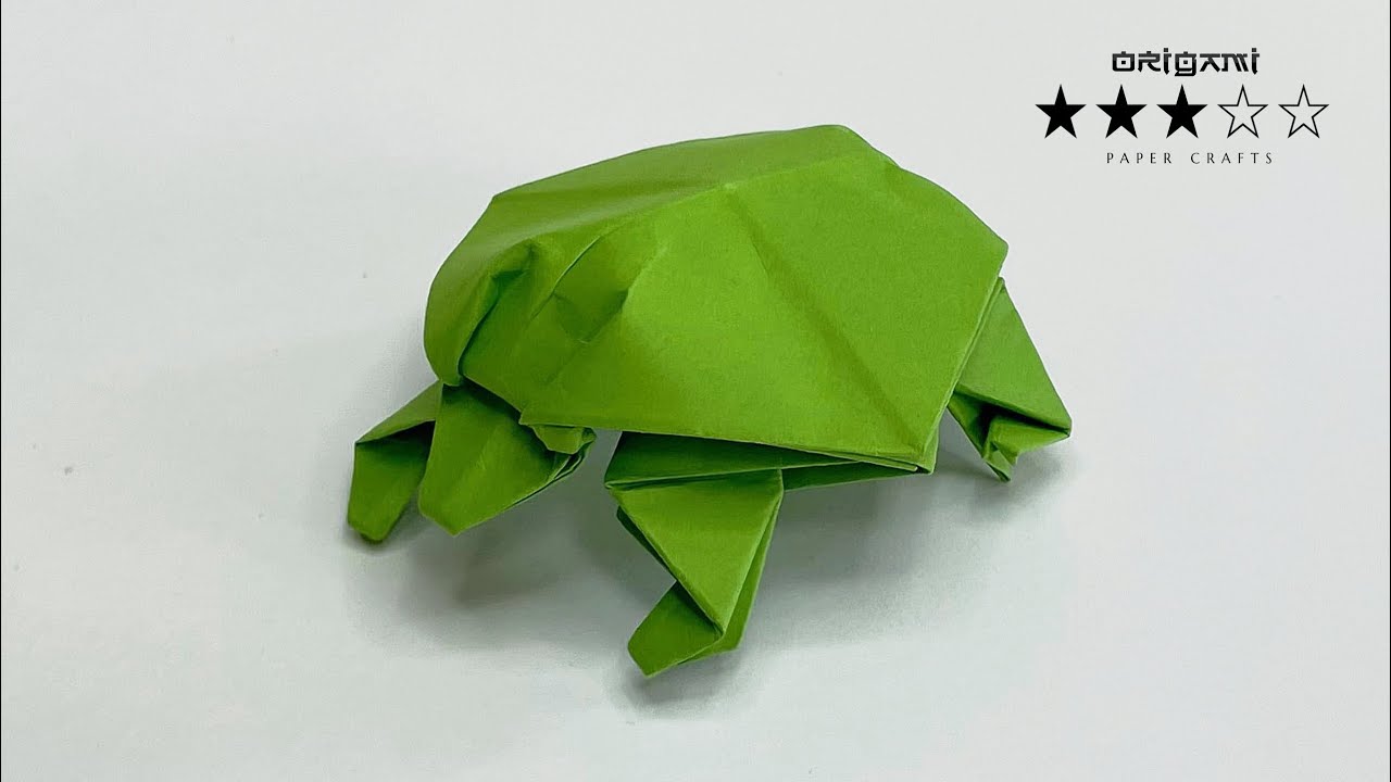 Paper Turtle - Easy Origami Tutorial ★★★☆☆ - YouTube