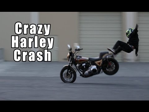 Crazy Harley Crash With Epic Save // Lands On Feet Like A Ninja
