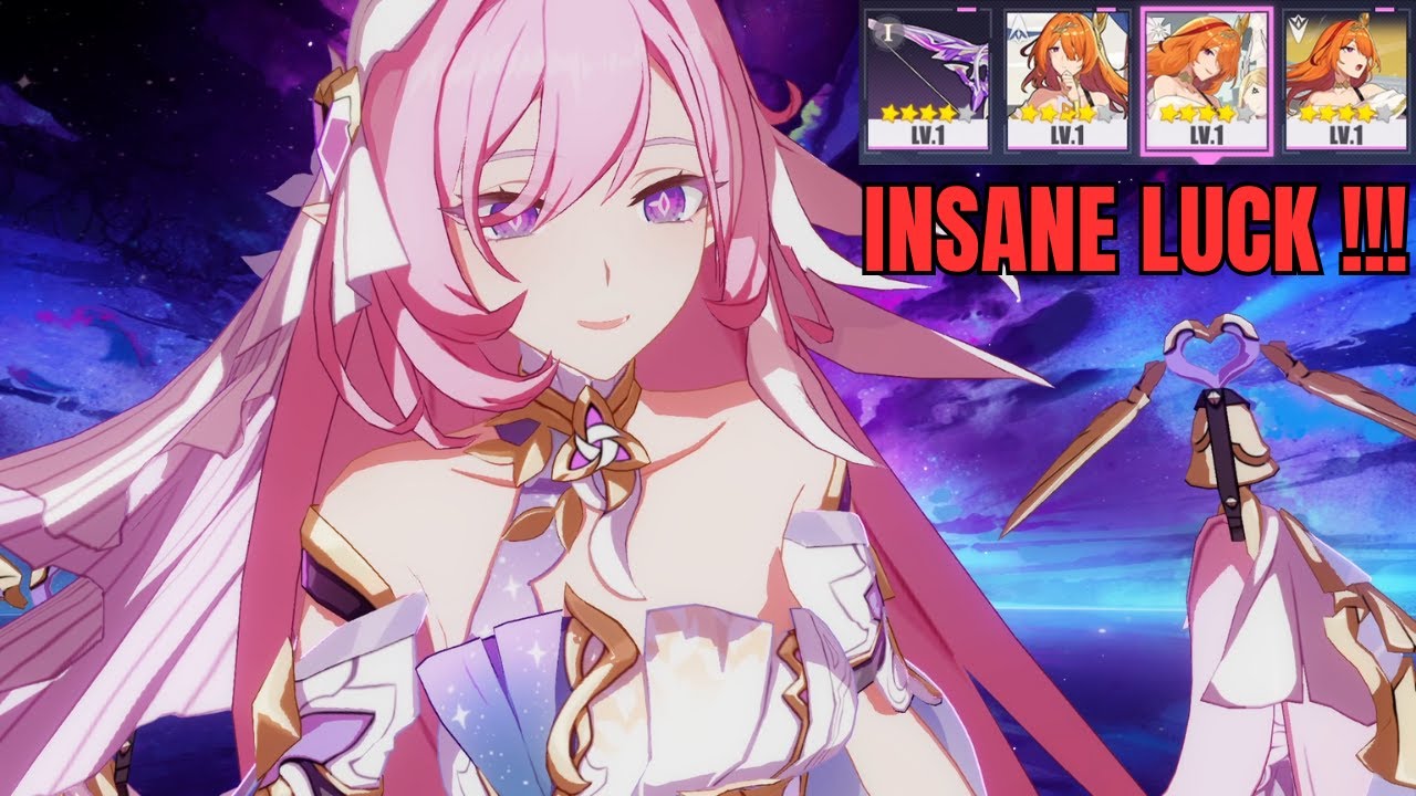 Insane Luck Summoning Herrscher Of Human Ego Elysia Divine Key & Stigmata Set In Honkai Impact ...