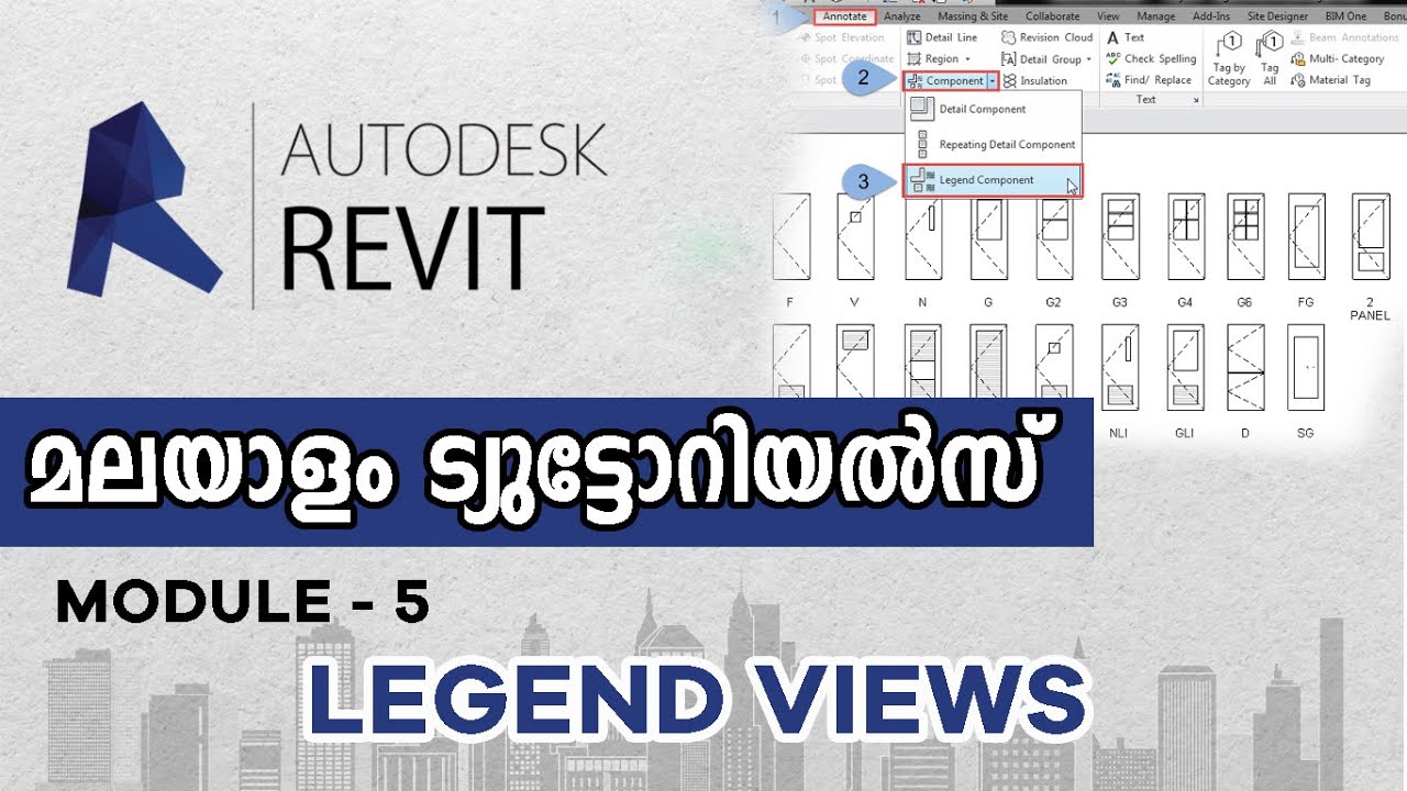 29. Create Legend Views in Revit | Revit Architecture Malayalam ...