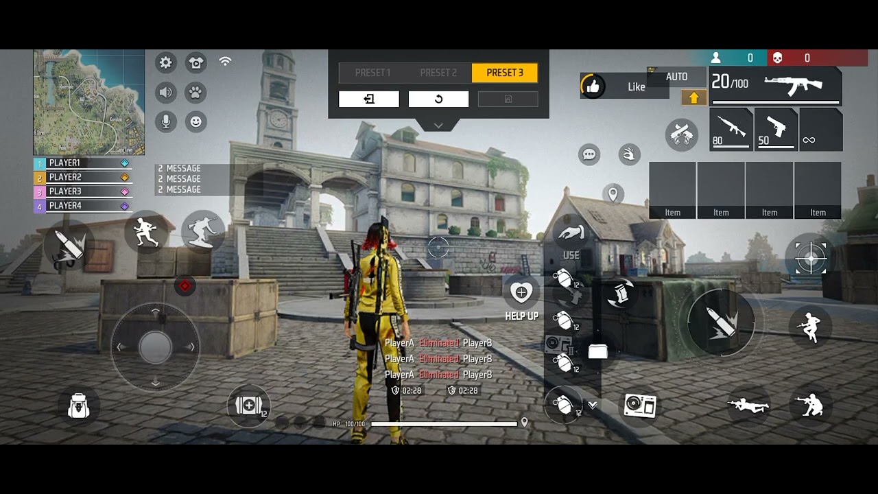 free fire is the Pro gameplay - YouTube