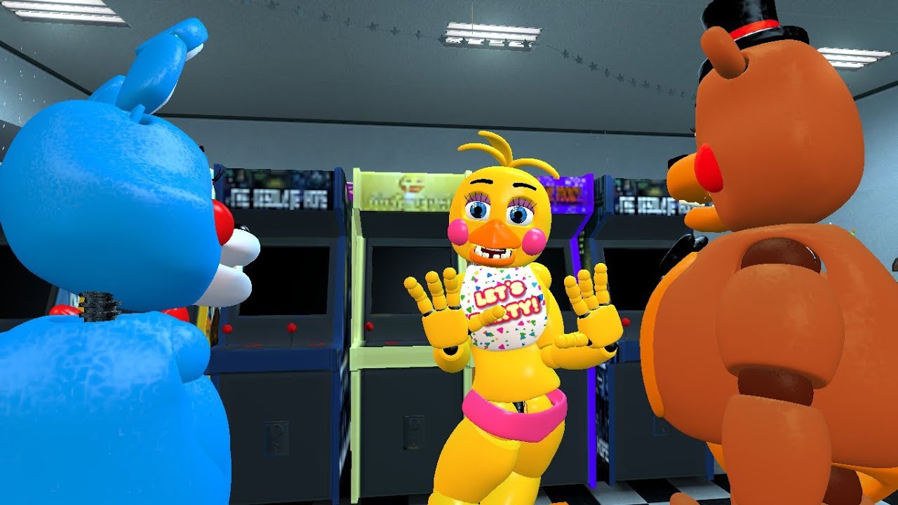 Gmod FNAF Freddy and friends toy chica's mistake - YouTube