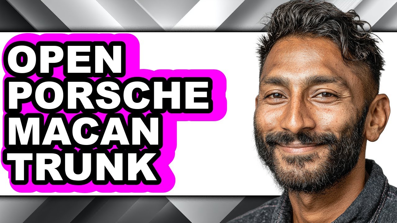 How to Open Porsche Macan Trunk (Easy Method) - YouTube
