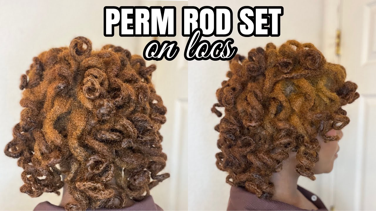 How to Get the Perfect Perm Rod Set On Locs | Comb Coils | Type 4 Locs ...