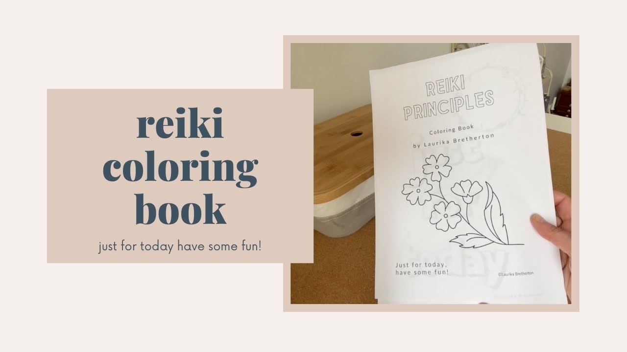 reiki principles | color & learn with me - YouTube