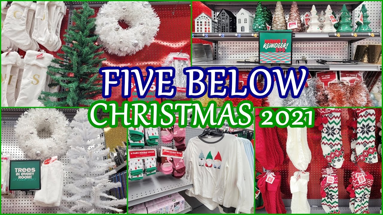 FIVE BELOW CHRISTMAS 2021 SHOP WITH ME! CHRISTMAS DECOR HOME DECOR AND ...