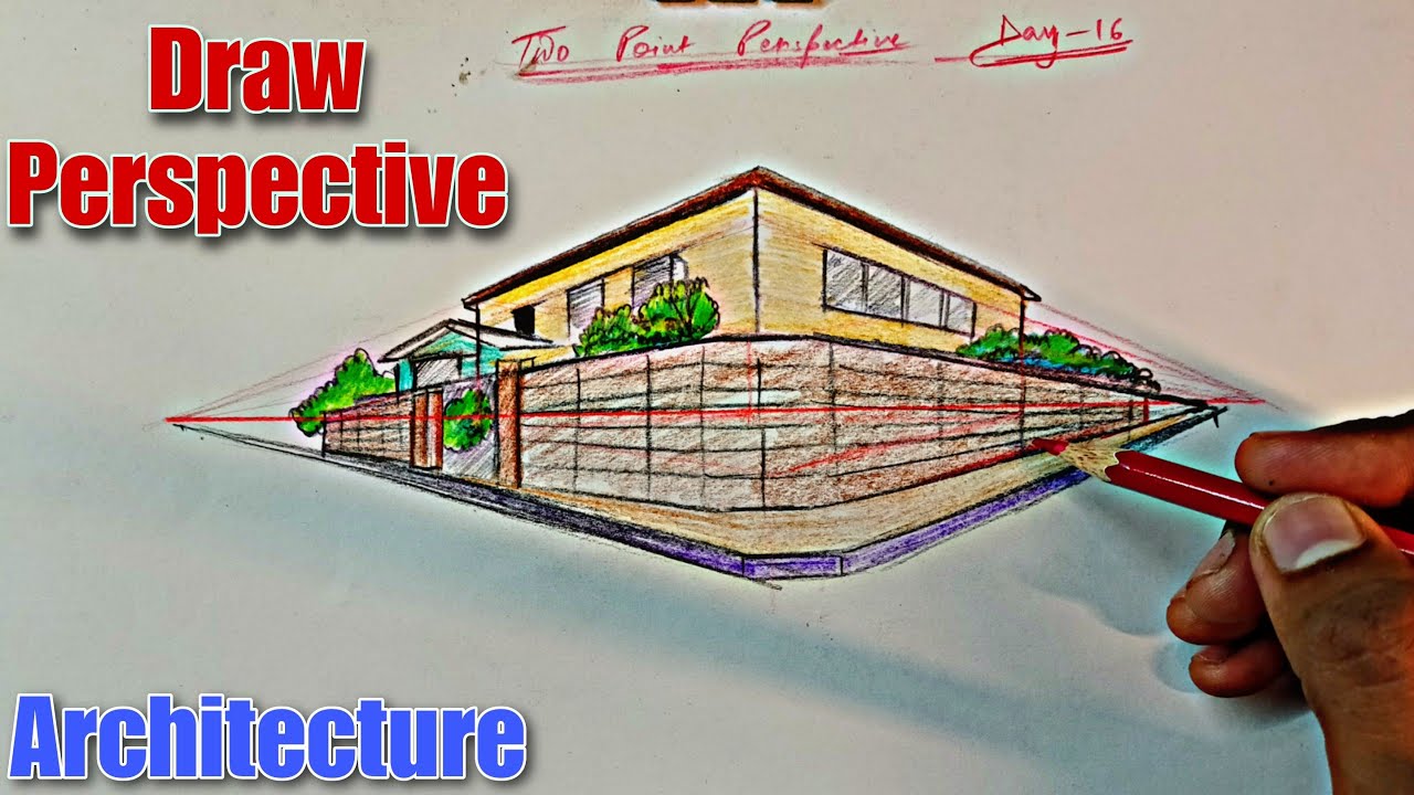 How to Draw Two Point Perspective. Easy way to Learn Two Point ...