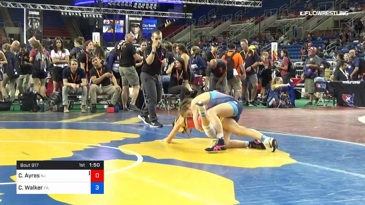 106 Lbs Cons 8 1 Chloe Ayres New Jersey Vs Caitlyn Walker Pennsylvania ...