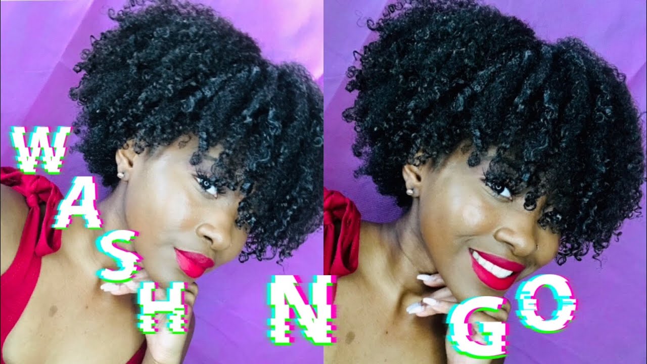 Wash N Go Tutorial |4b/4c Natural Hair - YouTube