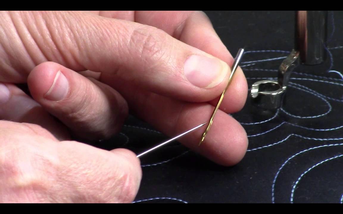 inserting the needle on an INNOVA longarm - YouTube
