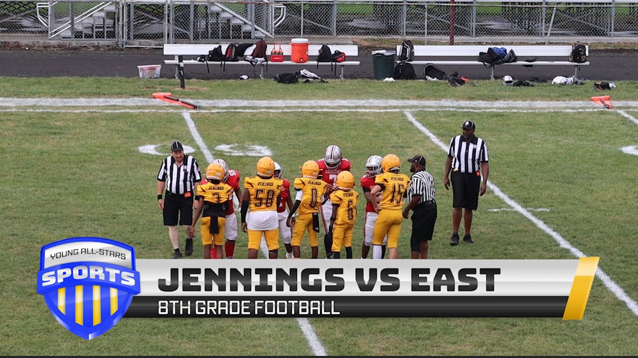 Jennings vs East Middle School Football - YouTube