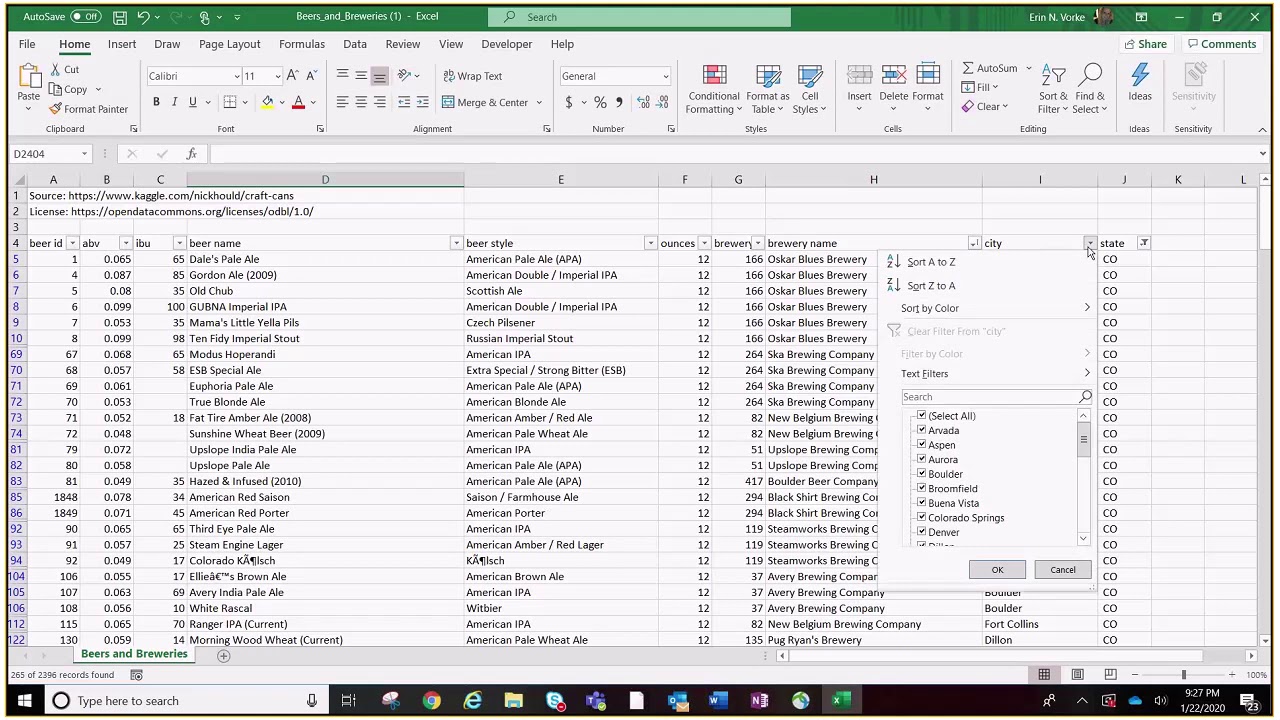 Data Subsetting Youtube