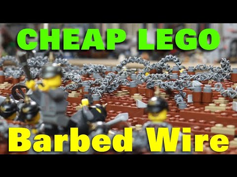 How to build EPIC Barbed Wire in Lego for World War 1, World War 2 or ...
