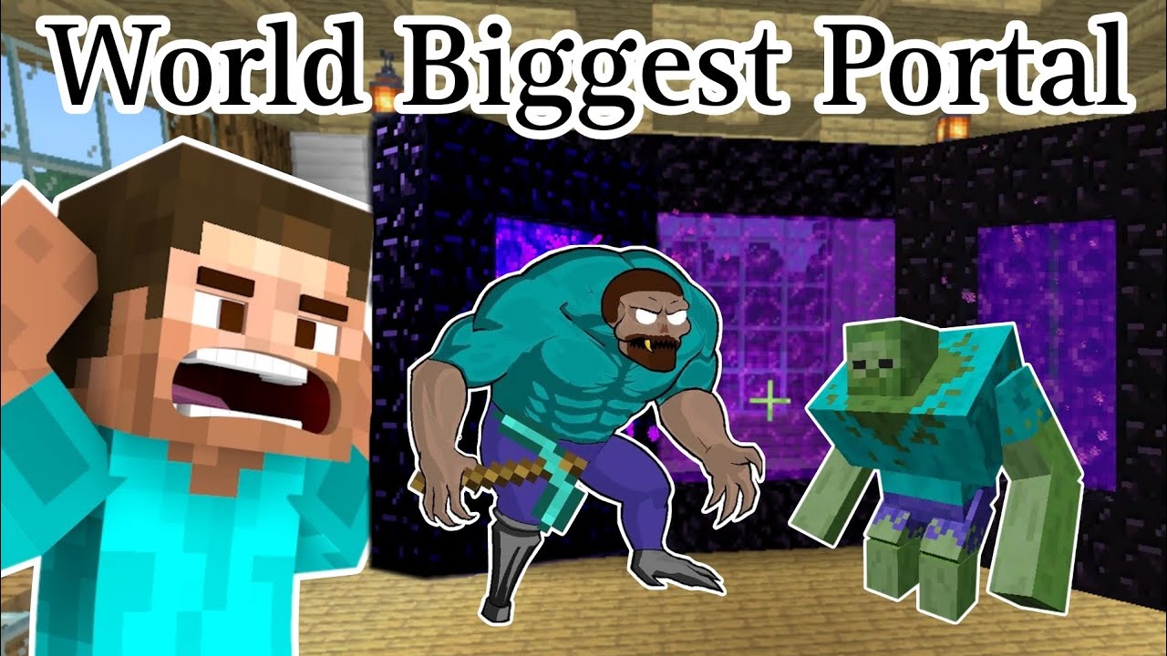 [Minecraft] Making World Biggest Portal Villa With Cassel In Minecraft ...