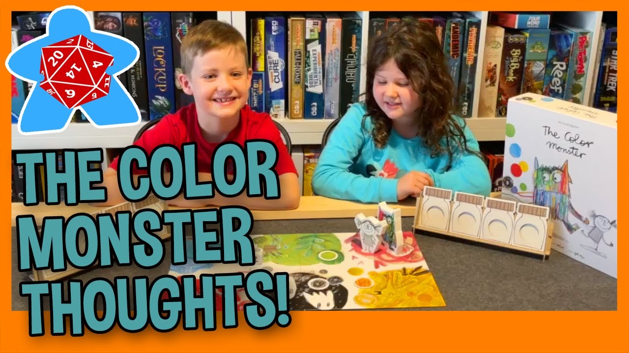 THE COLOR MONSTER BOARD GAME REVIEW BY MY GRANDKIDDIES! The Color ...