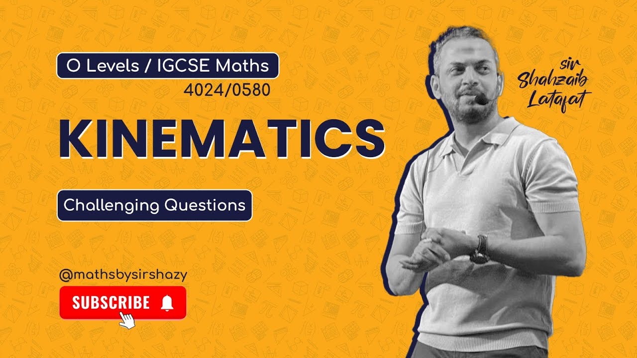 O Level / IGCSE Math - Kinematics [Challenging Questions] - YouTube
