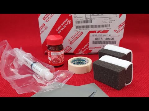 Factory Toyota - Headlight restoration kit - YouTube