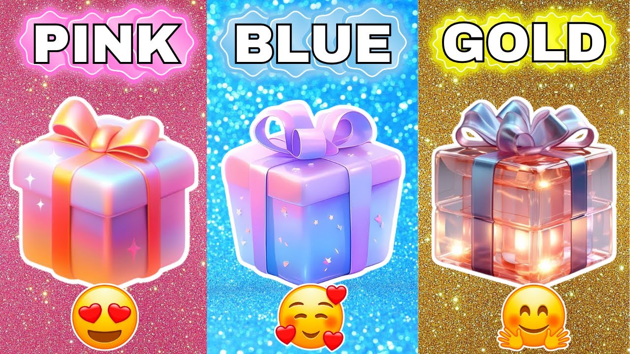 𝐂𝐡𝐨𝐨𝐬𝐞 𝐘𝐨𝐮𝐫 𝐆𝐢𝐟𝐭🥰💖🎁 | 𝟑 𝐆𝐢𝐟𝐭 𝐁𝐨𝐱 𝐂𝐡𝐚𝐥𝐥𝐞𝐧𝐠𝐞 𝐏𝐈𝐍𝐊 𝐁𝐋𝐔𝐄 𝐆𝐎𝐋𝐃 | 𝐂𝐡𝐨𝐨𝐬𝐞 𝐘𝐨𝐮𝐫 ...