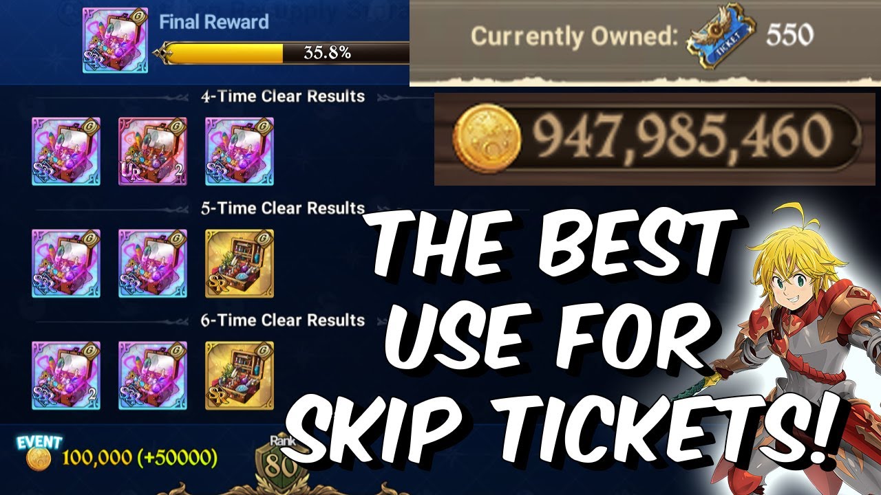 The Best Use For Skip Tickets - 12 Million Gold in 4 Minutes - Seven ...