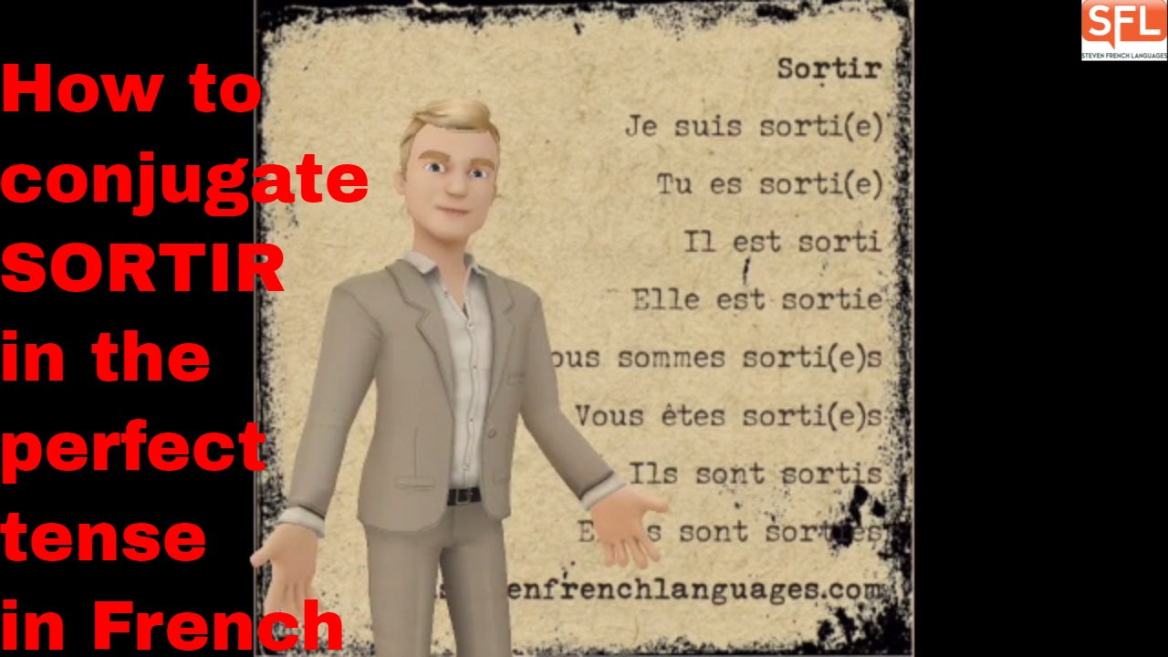 How to conjugate "sortir" (to go out) in French in the perfect tense ...